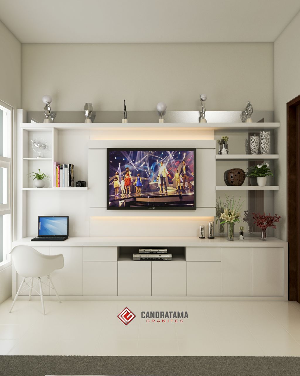 Interior Jombang 7 Desain Backdrop TV Minimalis Modern 082183260005 ...